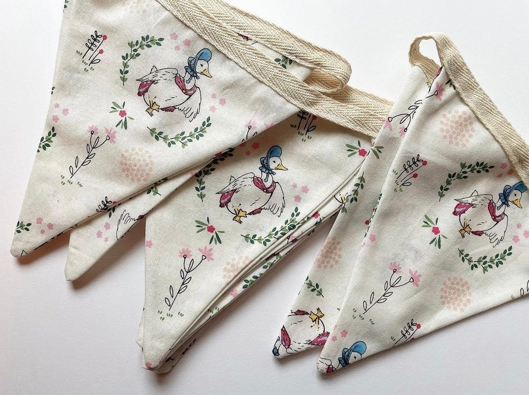 Puddle Duck Bunting - Beatrix Potter - Etsy UK