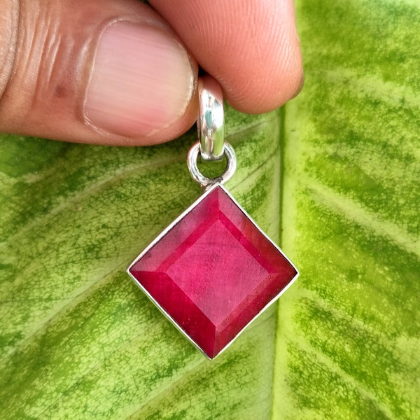 Ruby Pendant - Etsy