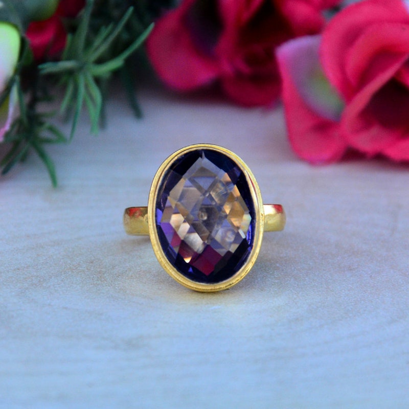 Purple Quartz Ring - Etsy