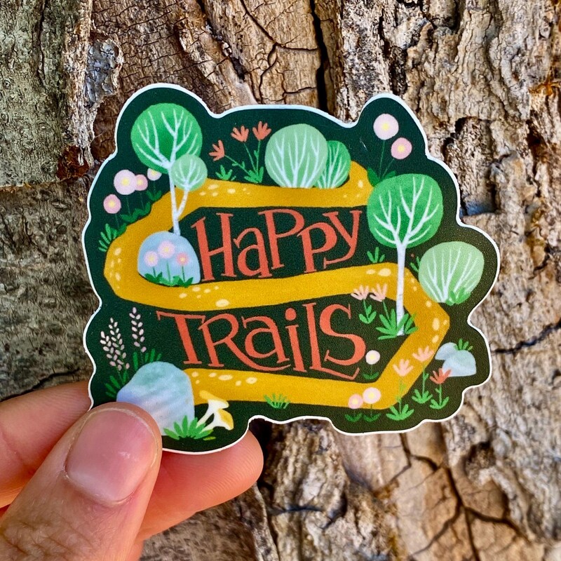 Happy Trails Sticker - Etsy