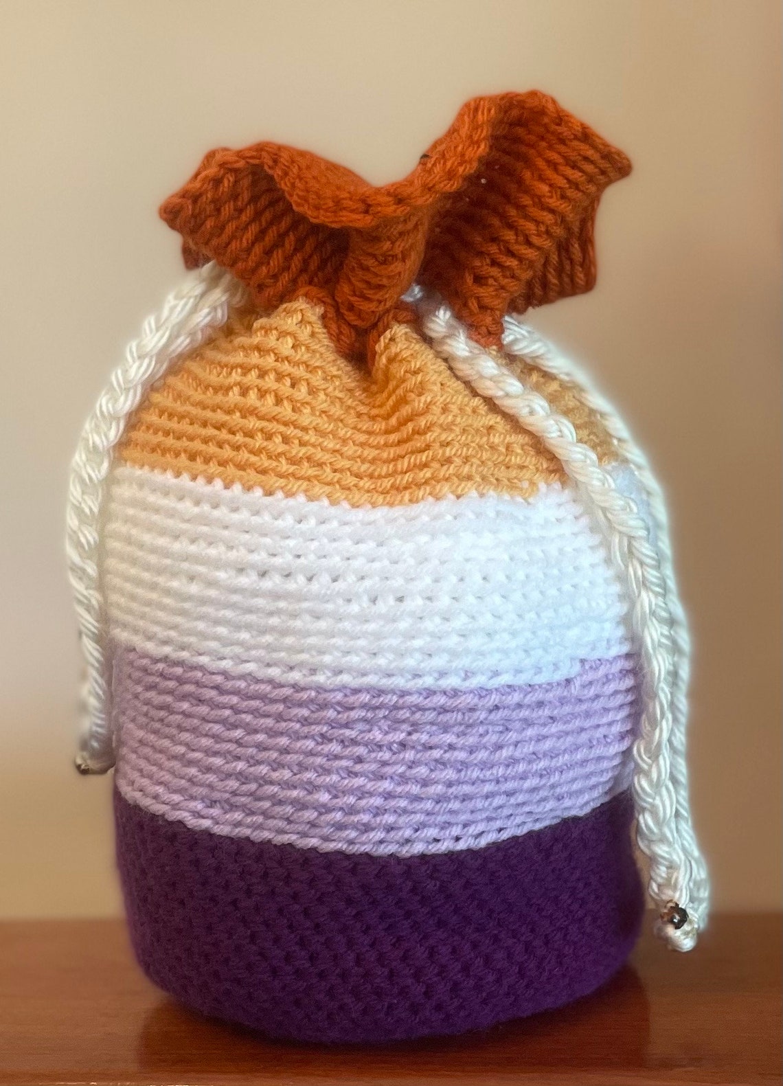 Lesbian Pride Crochet Bag Large Etsy