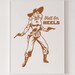 Cowgirl Art Print Cowgirl Poster for Wall Decor Feminist Art for ...