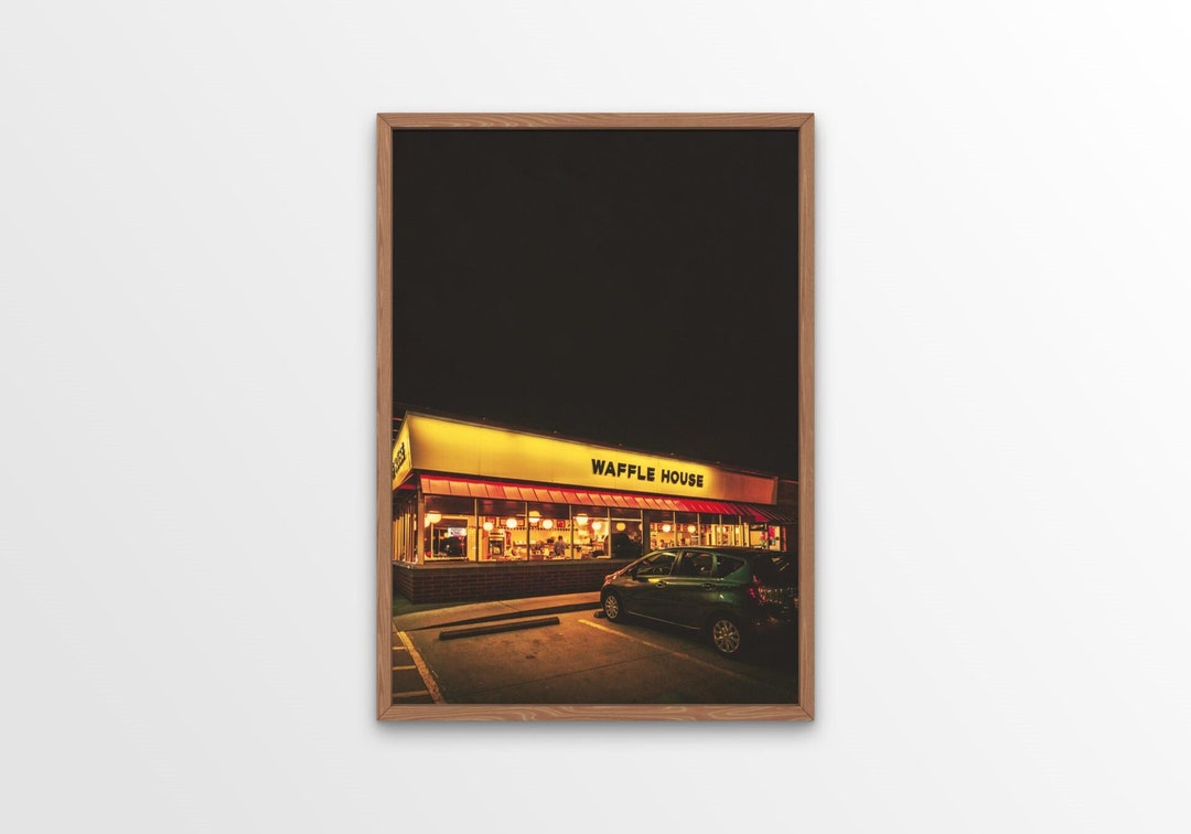Retro Waffle House Diner Art Print: Vintage Decor (digital Download) - Etsy