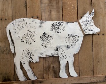 Wood Cow Cutout Pattern - Etsy