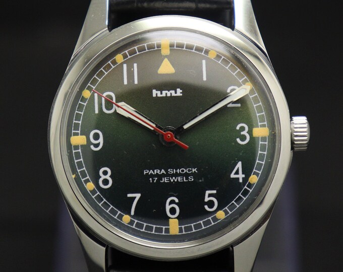 Vintage HMT 17 Jewels Manual Winding Movement Men's Watch | HMT Watch ...