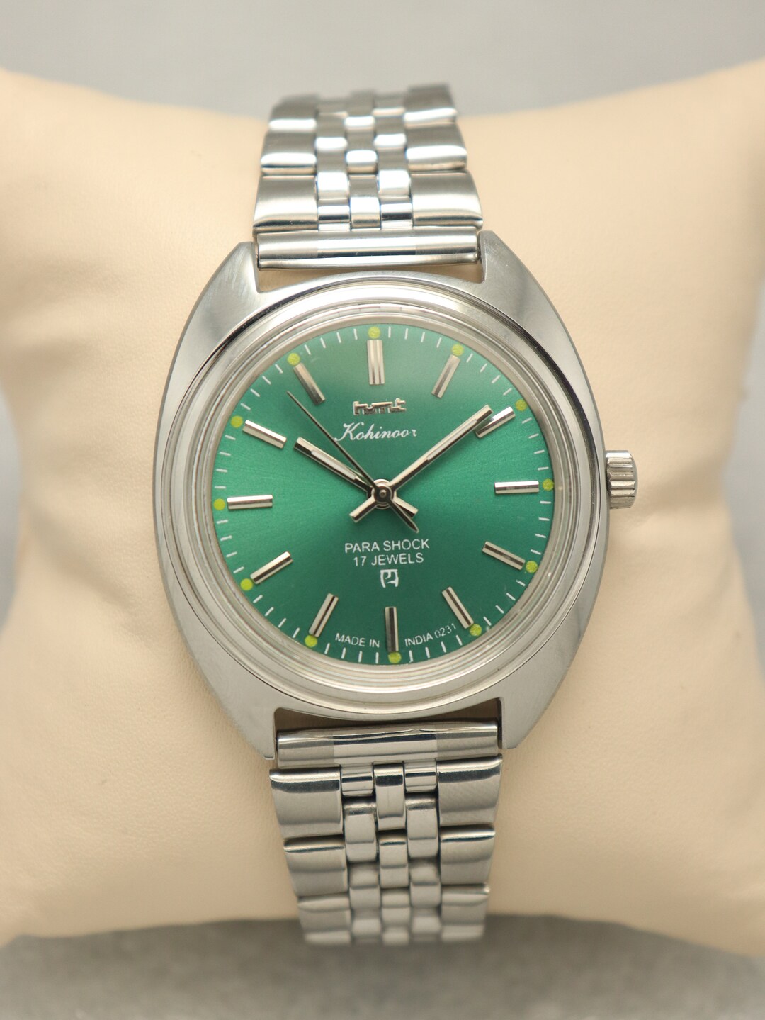 Vintage HMT Kohinoor Para Shock 17 Jewels Hand Winding Men's Watch ...