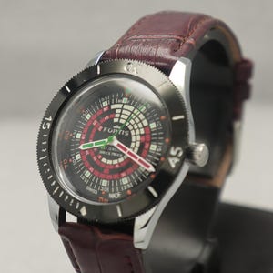 Fortis Sports Black Dial 17J Swiss Hand Winding Movement Men's Wrist ...