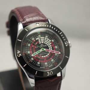 Fortis Sports Black Dial 17J Swiss Hand Winding Movement Men's Wrist ...