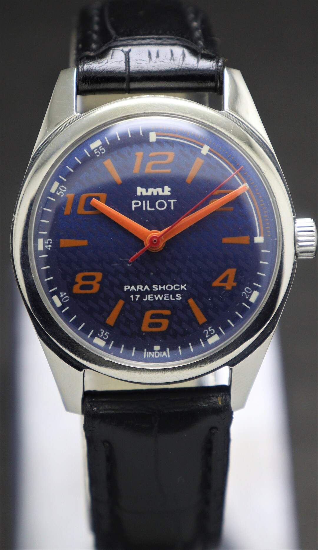 Vintage HMT Pilot 17 Jewels Manual Winding Movement Men's Watch HMT ...