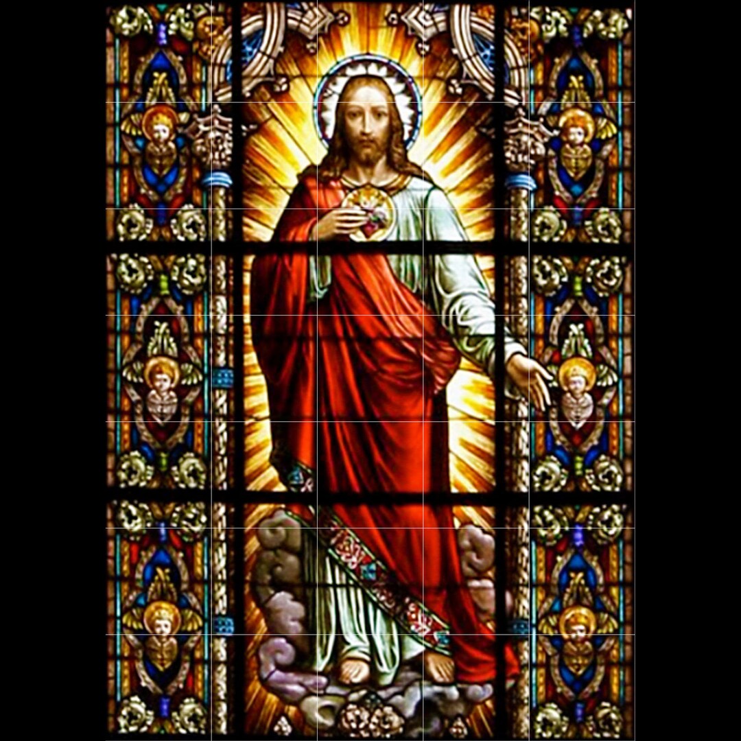 S-M-L Ceramic Art Tile Mural Backsplash Jesus Christ - Etsy