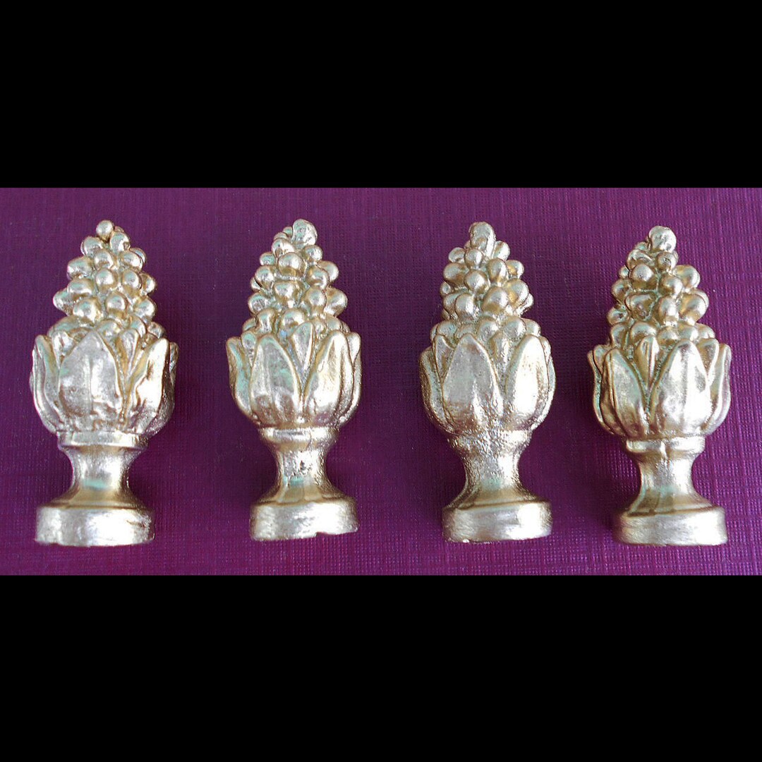 4 Metal Mantle Clock Finials #4 .clock Parts.metal Furniture ...