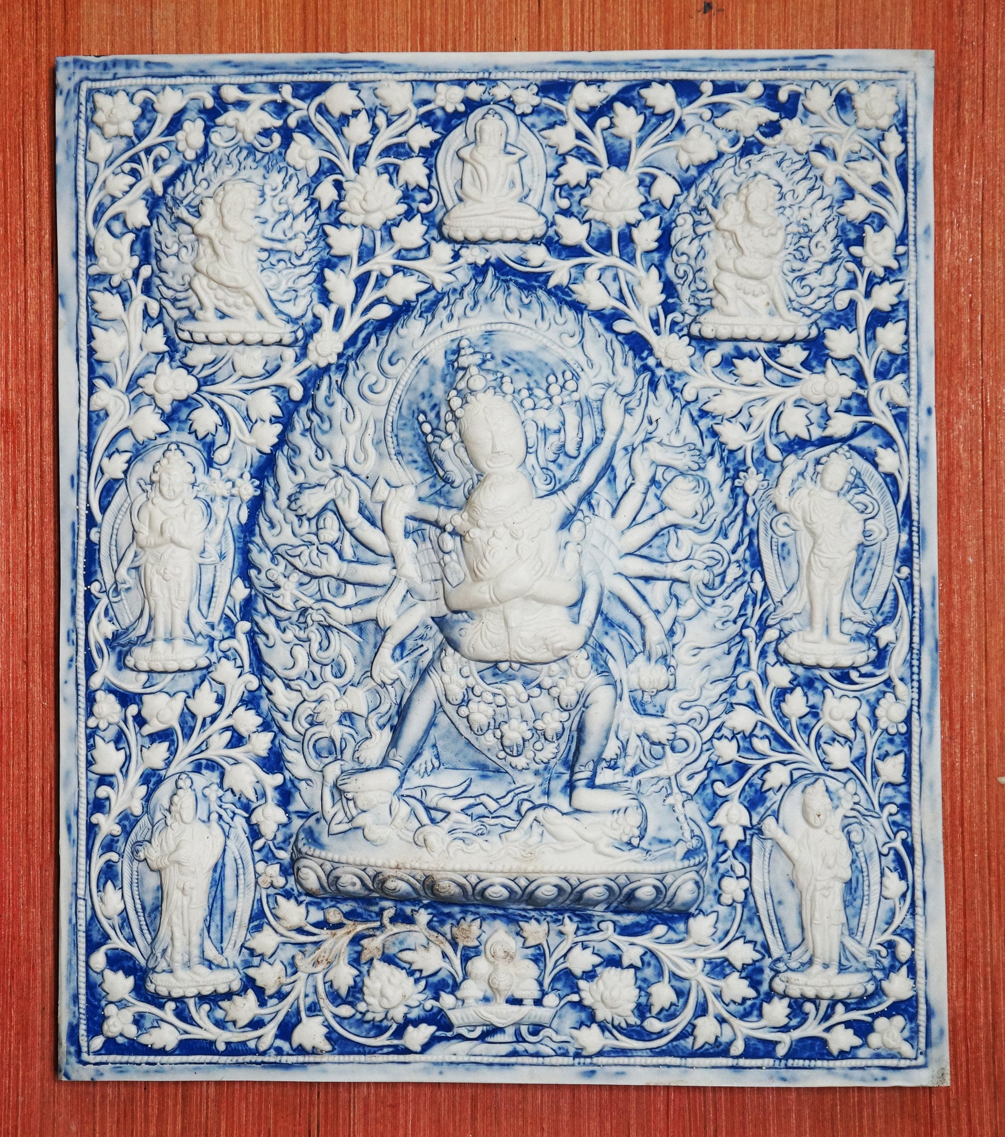 Buddha and Deities Making Love.bas Relief.wall Plaque,antique ...