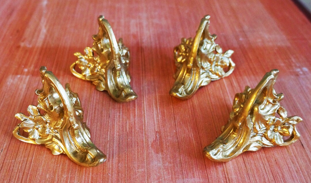 Mantle Clock Feet #11. Set of 4. Antique Reproduction. Furniture Mount ...