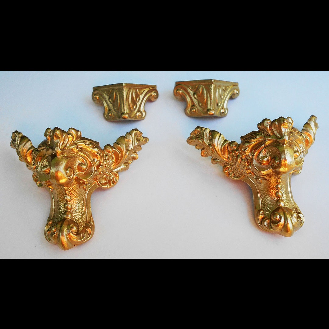 Mantle Clock Feet (#10) Metal Mounts/decoration. - Etsy