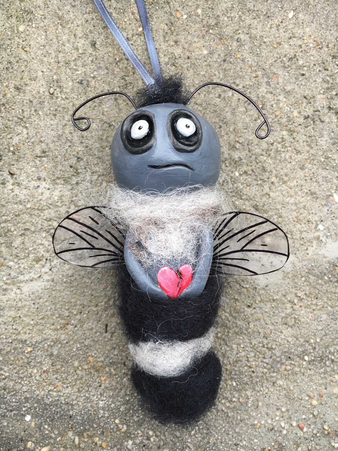 Beelzebub, A Gloomy Bee Art Doll Ornament OOAK Free Shipping - Etsy