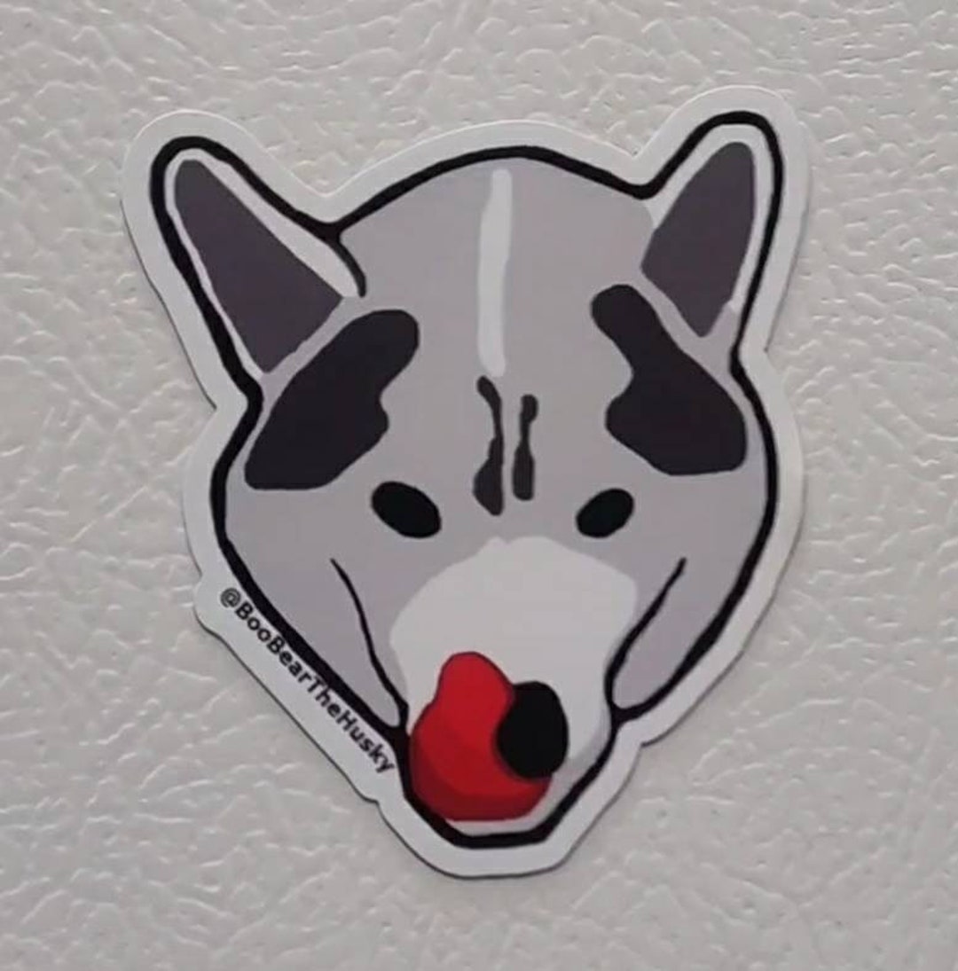 Husky Mlem Emote Magnet - Etsy