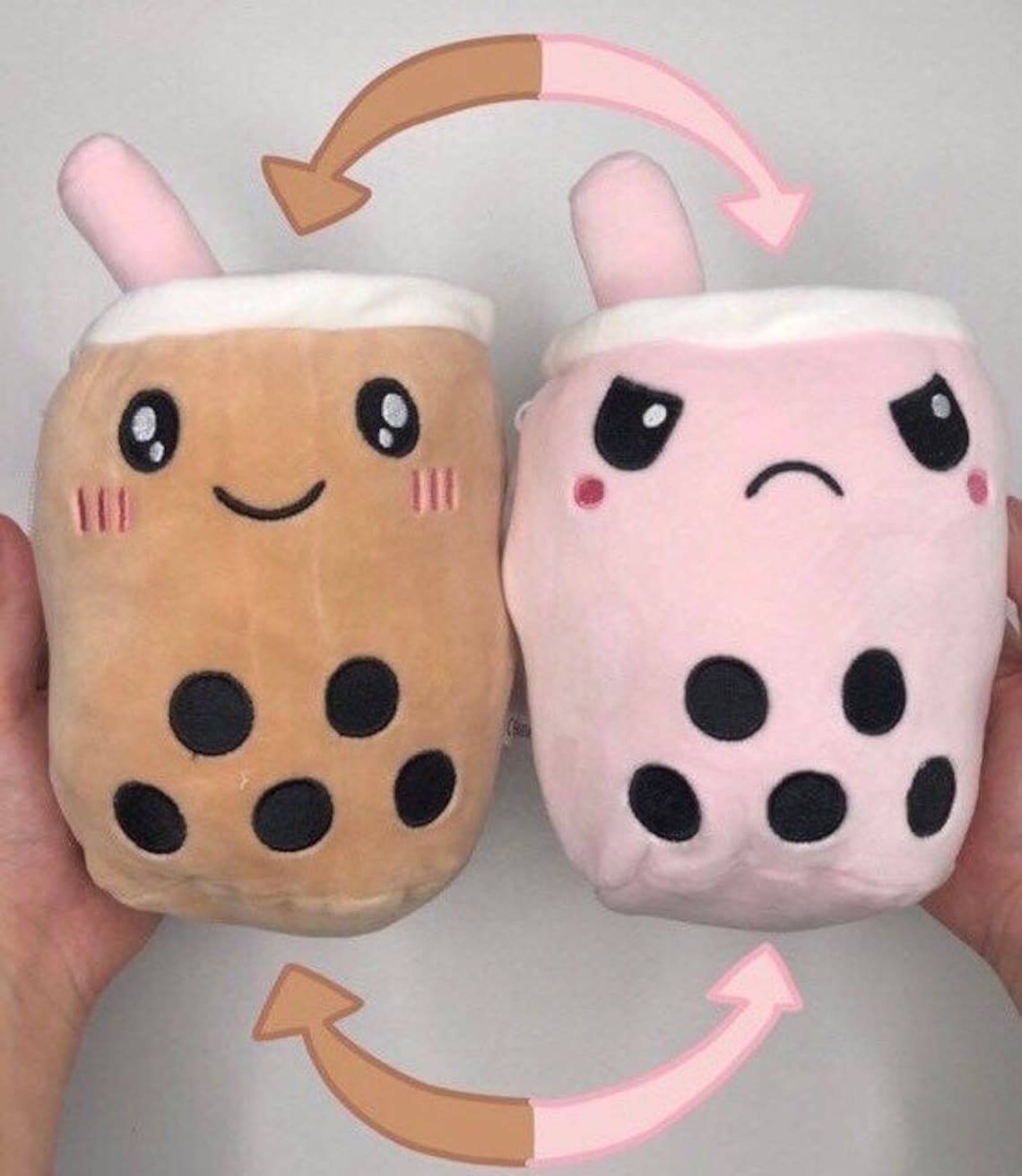 Bubble Tea cuddly toy reversible | Etsy