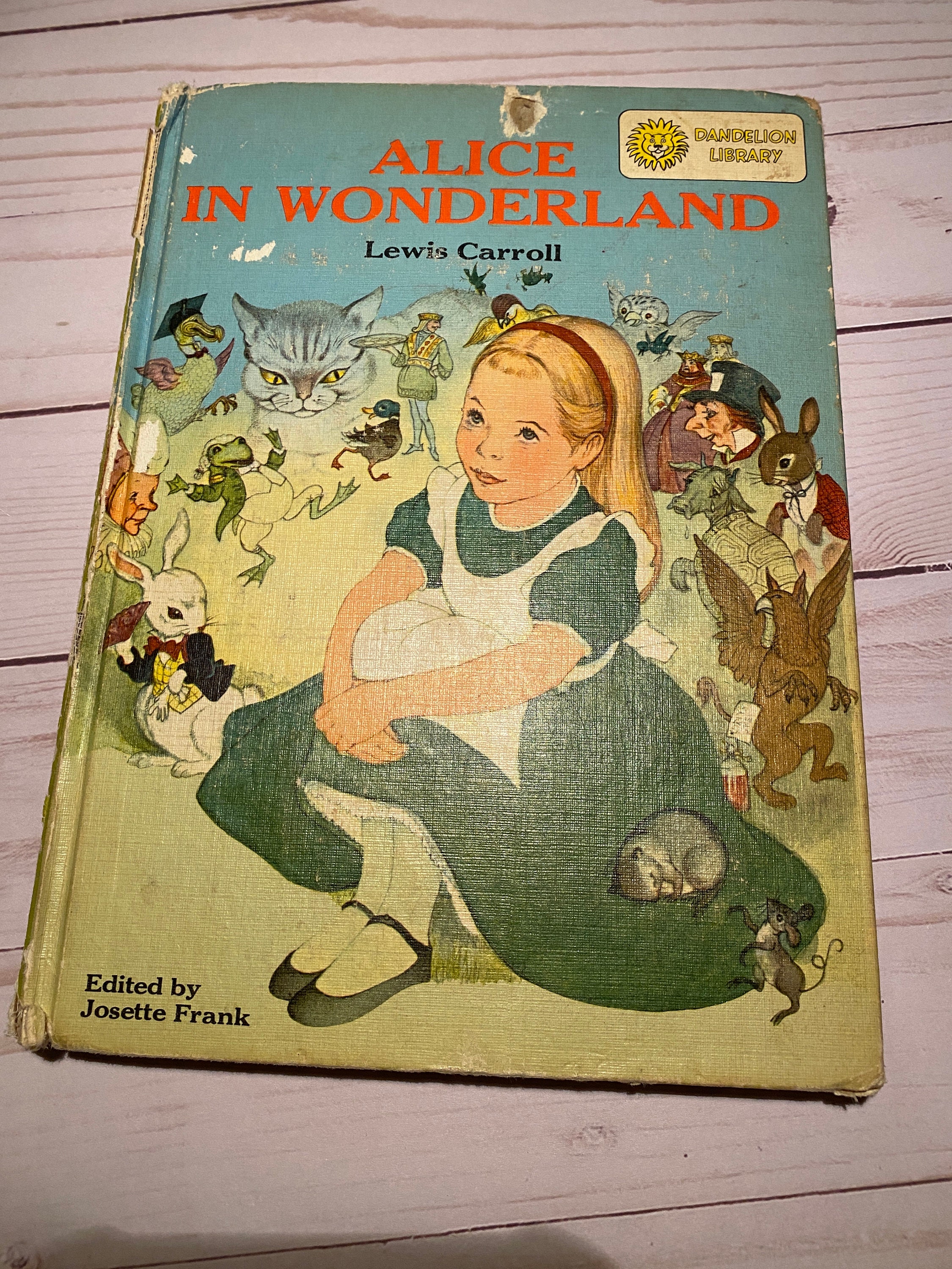 Vintage Dandelion Library Double Flip Book Alice in Wonderland & Peter ...