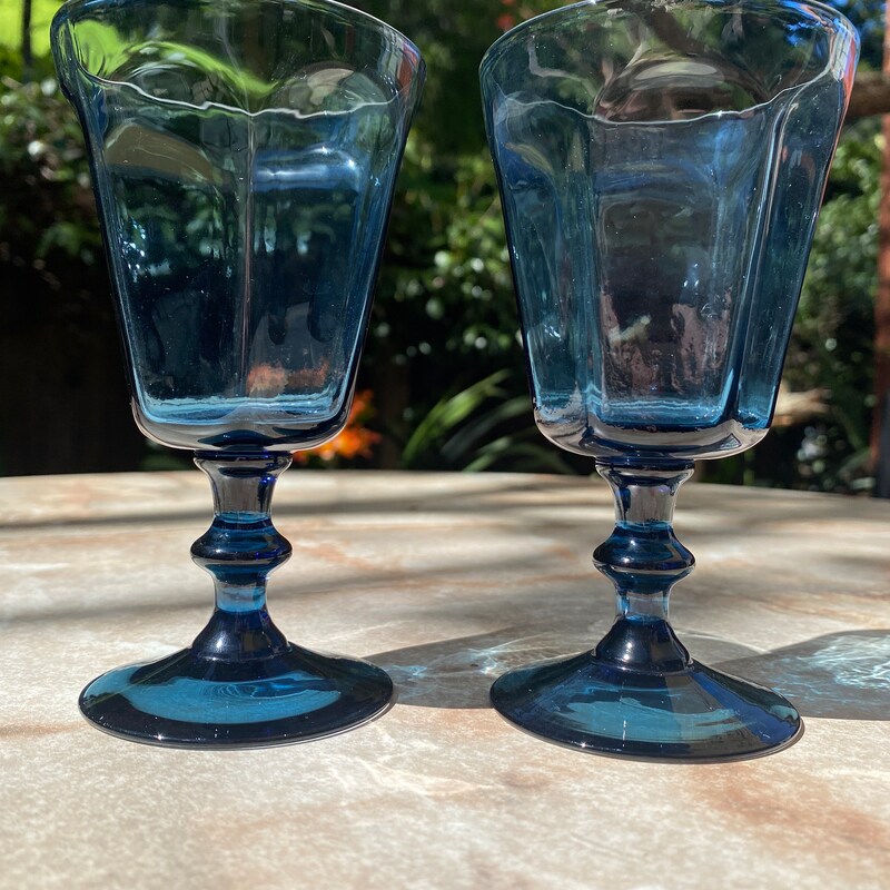 Blue Glassware - Etsy