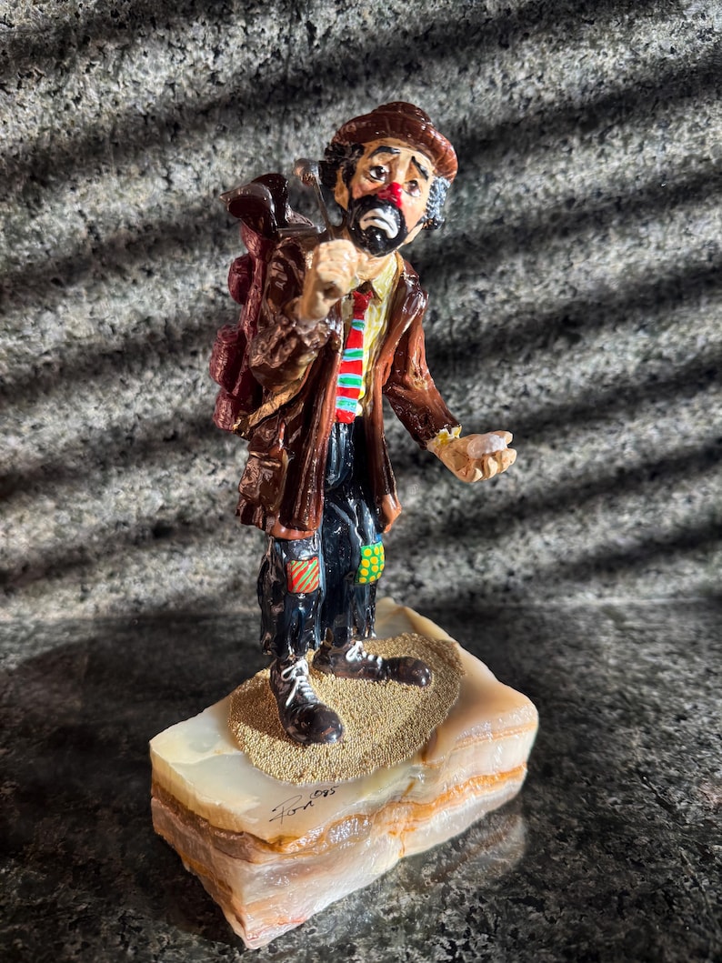 Vintage Ron Lee Clown Figurines on Onyx Base – 1980s Limited Edition ...