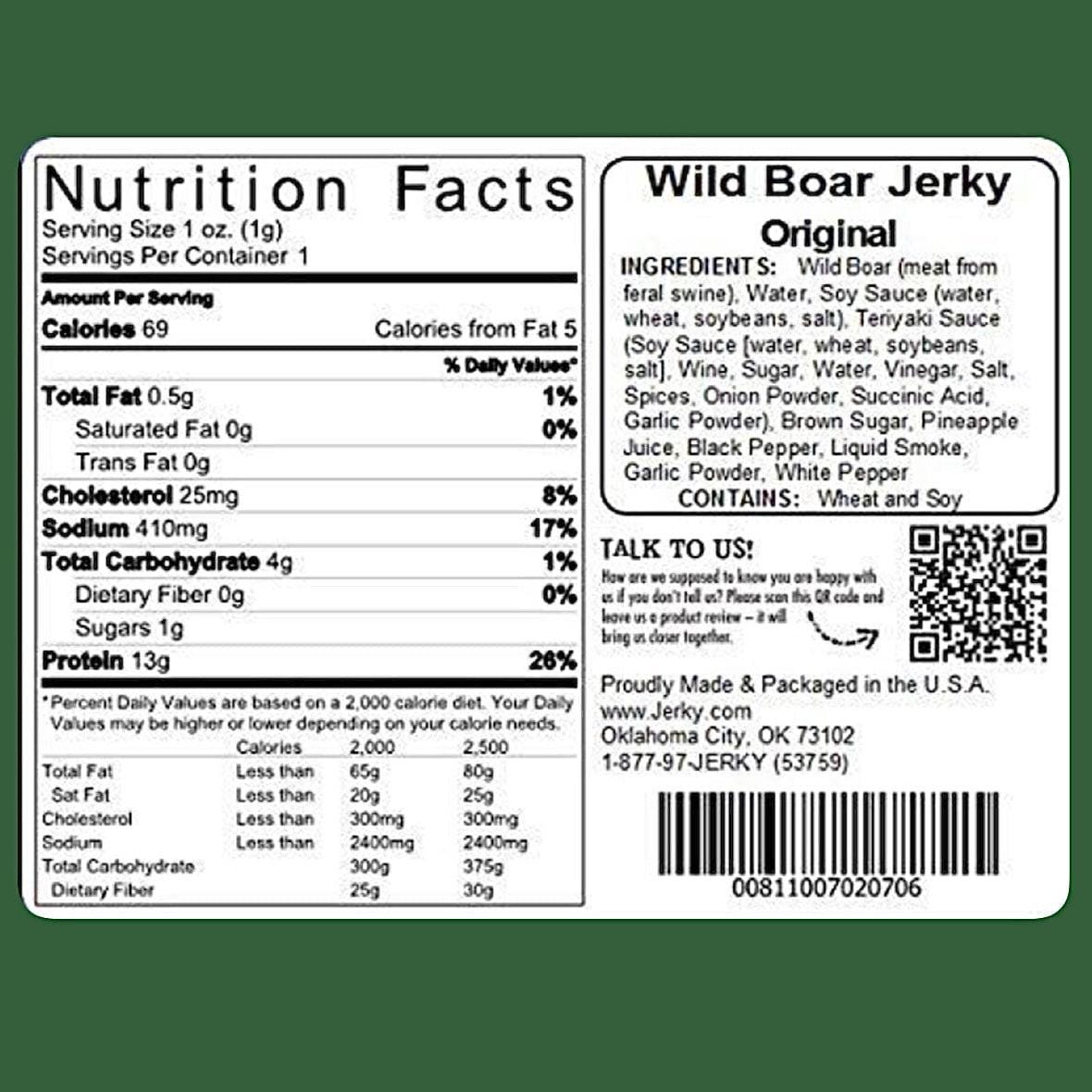 Exotic Jerky Wild Game Sampler Pack - Venison, Elk, Buffalo - Healthy ...