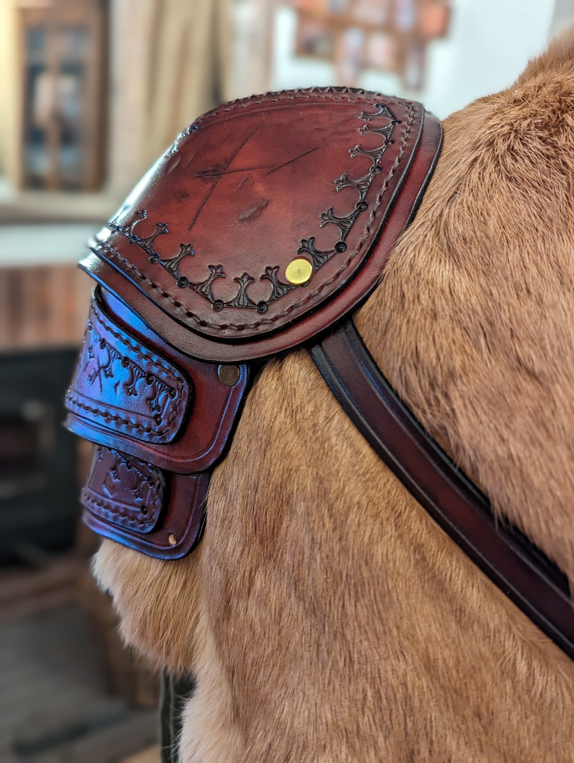 Leather Armour, Leather Shoulder Armour, Leather Spaulder, Armour ...