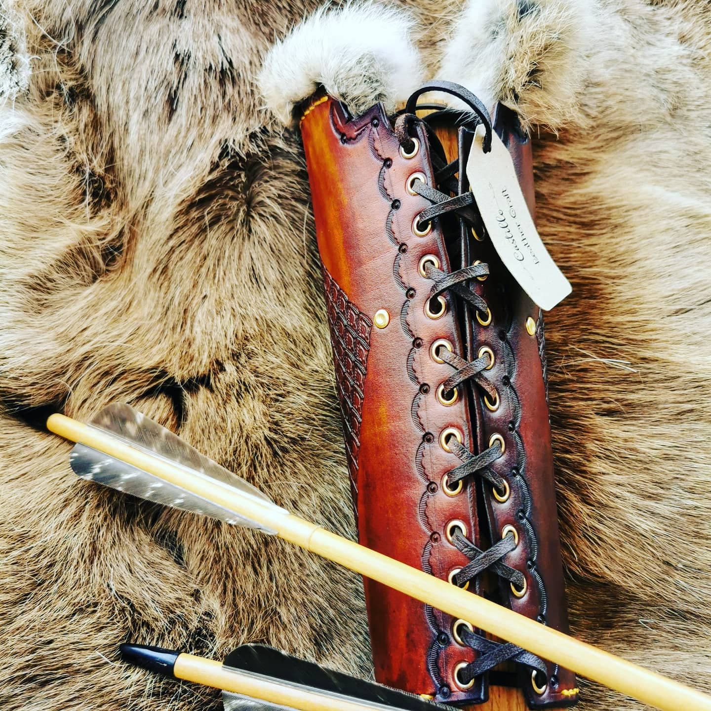 Archery Leather Arm Guard, Bespoke Arm Guard, Archery Arm Guard ...