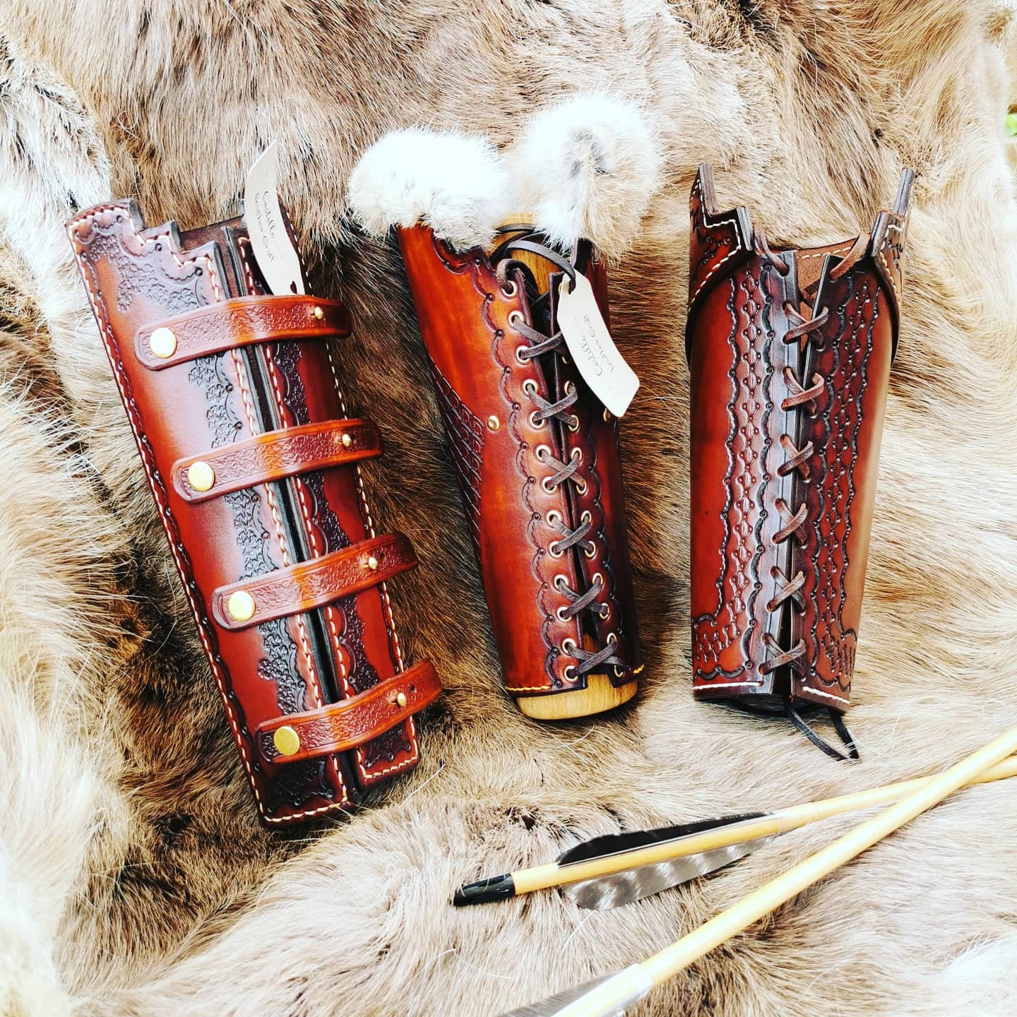 Archery Leather Arm Guard, Bespoke Arm Guard, Archery Arm Guard ...