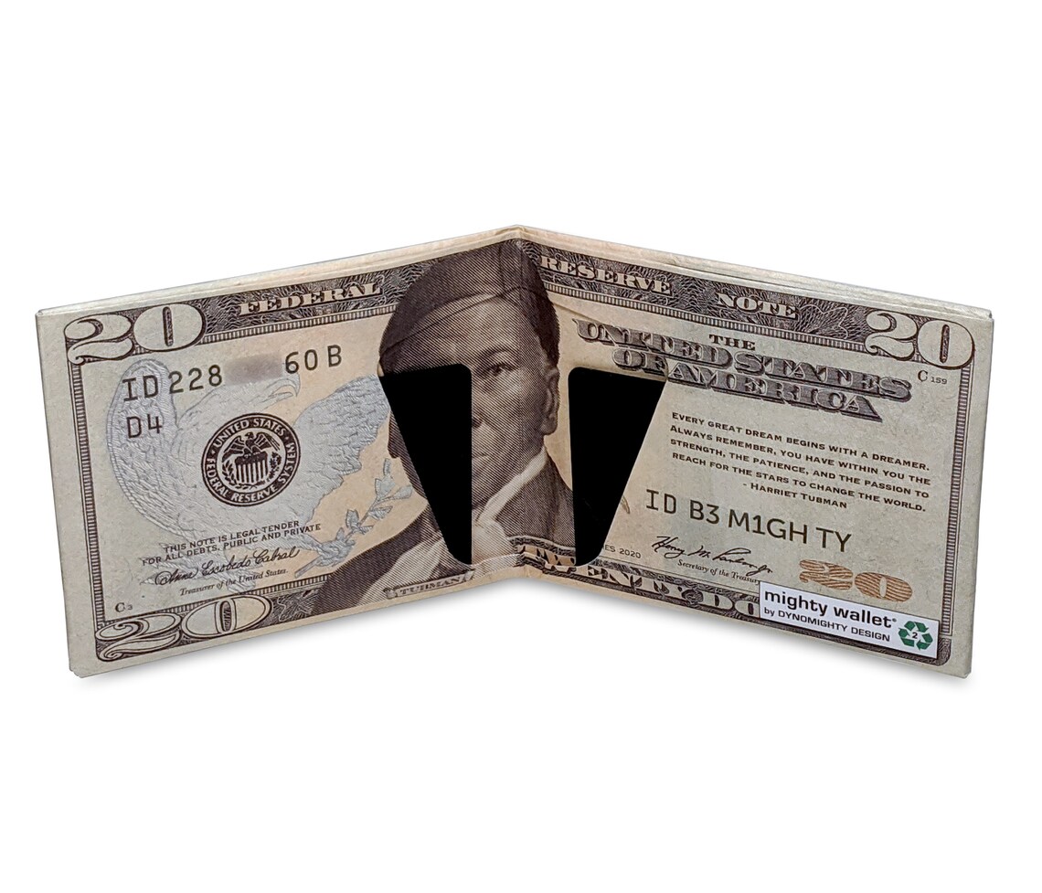 Harriet Tubman 20 Dollar Bill Wallet - Black History Gift - Etsy