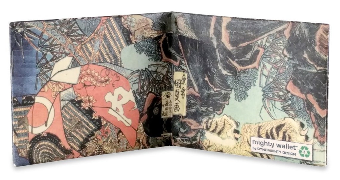 Warrior Wallet Japanese Gift Thin Mens Wallet Vegan Wallet - Etsy