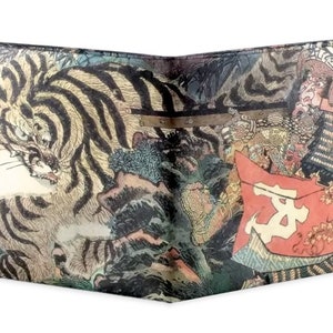 Warrior Wallet, Japanese Gift, Thin Mens Wallet, Vegan Wallet, Japanese ...