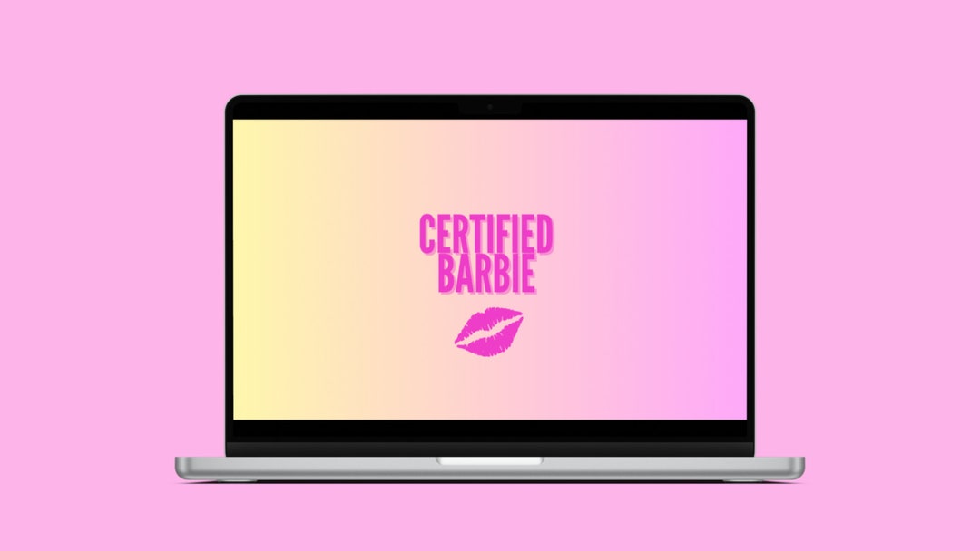 Certified Barbie Desktop/laptop Wallpaper - Etsy