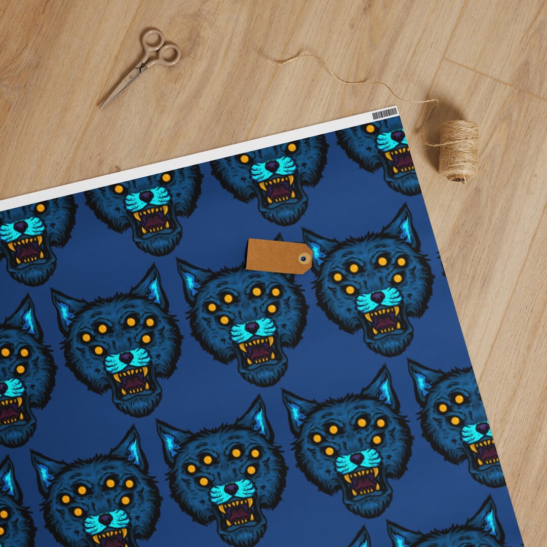 6 Eyed Wolf OG - Wrapping Paper Roll - Etsy
