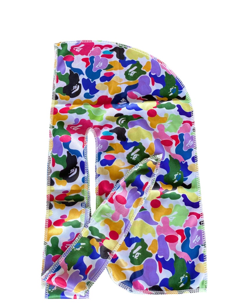 Designer Durags Silky/satin Durags 360 Waves Camo Color - Etsy