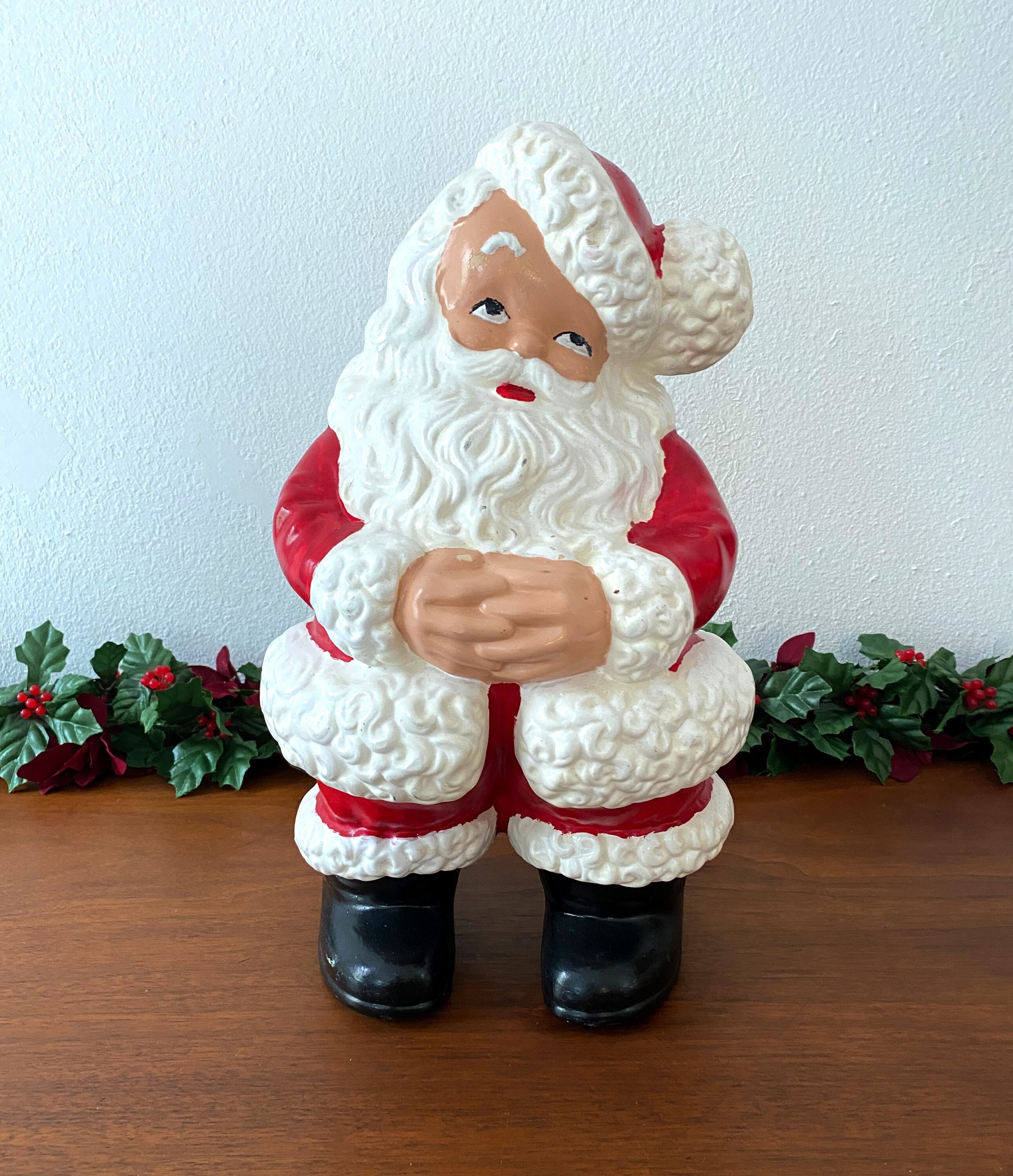 Vintage Atlantic Mold Ceramic Mr. Santa Claus, 14 Uniquely Hand-painted ...
