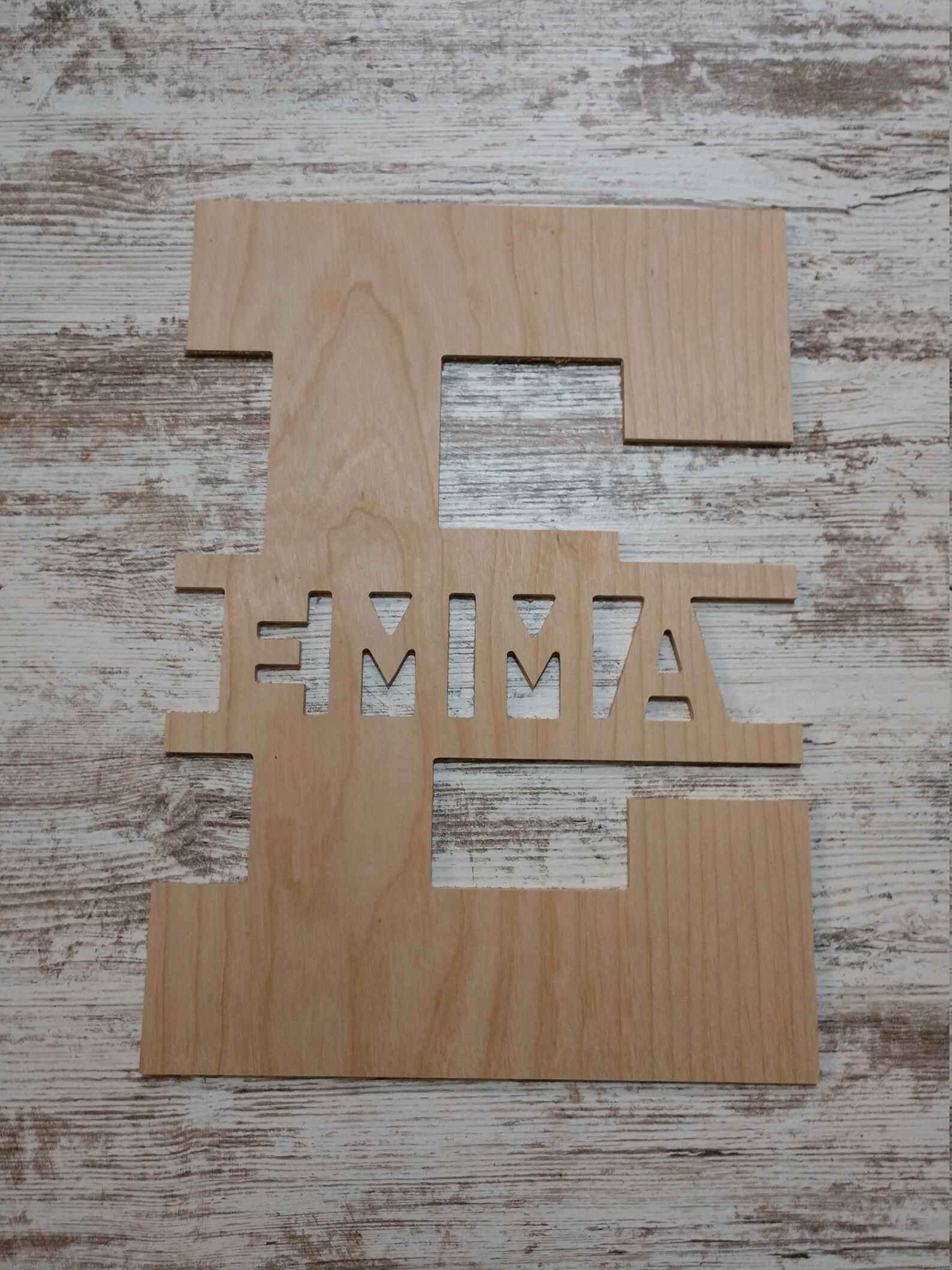 Custom Wood Monogram Letter With Name | Etsy