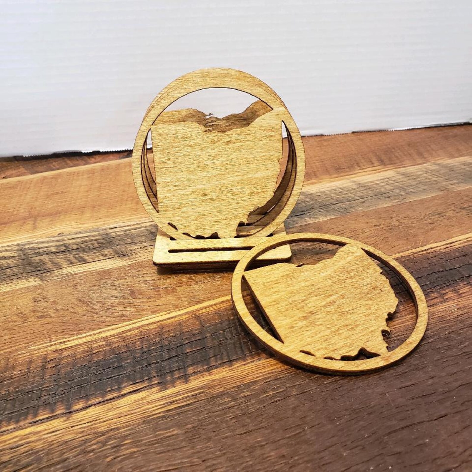 State Coaster Set - Etsy