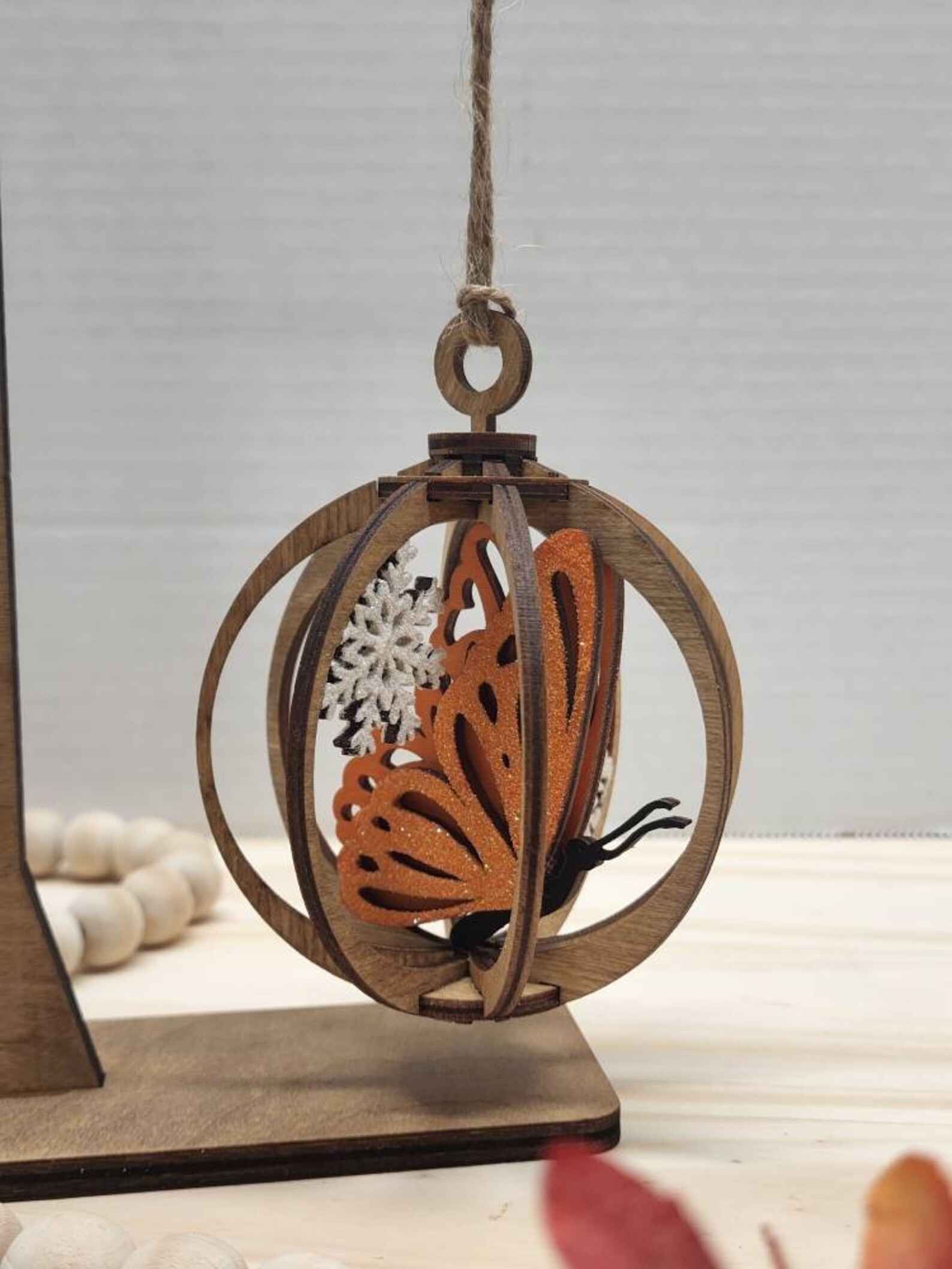Butterfly Memorial Laser Cut Globe Ornament - Etsy