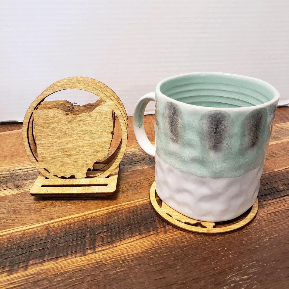 State Coaster Set - Etsy