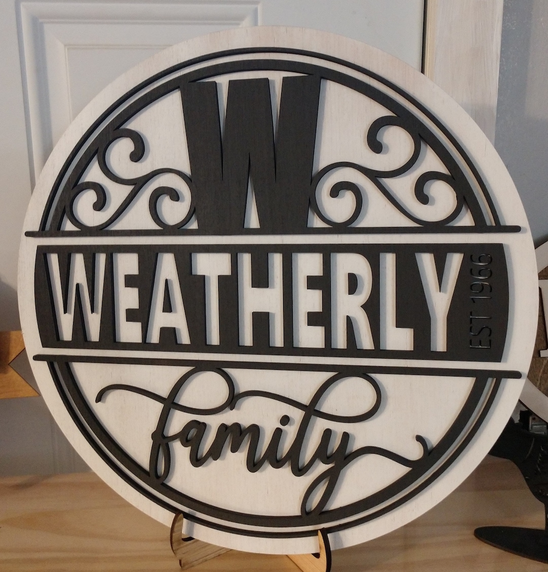 Custom Family Sign - Etsy