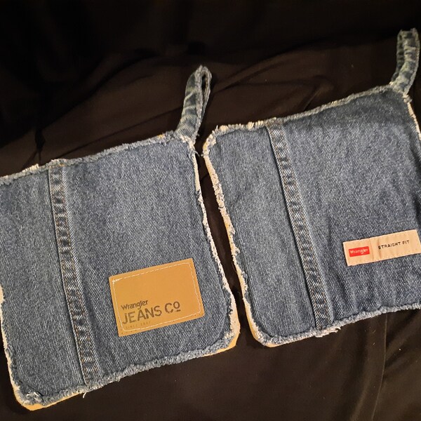 Denim Pot Holders - Etsy