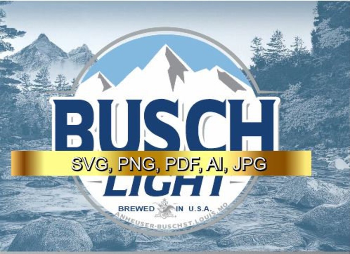 Busch Light Beer Label can Busch beer can label complete in | Etsy