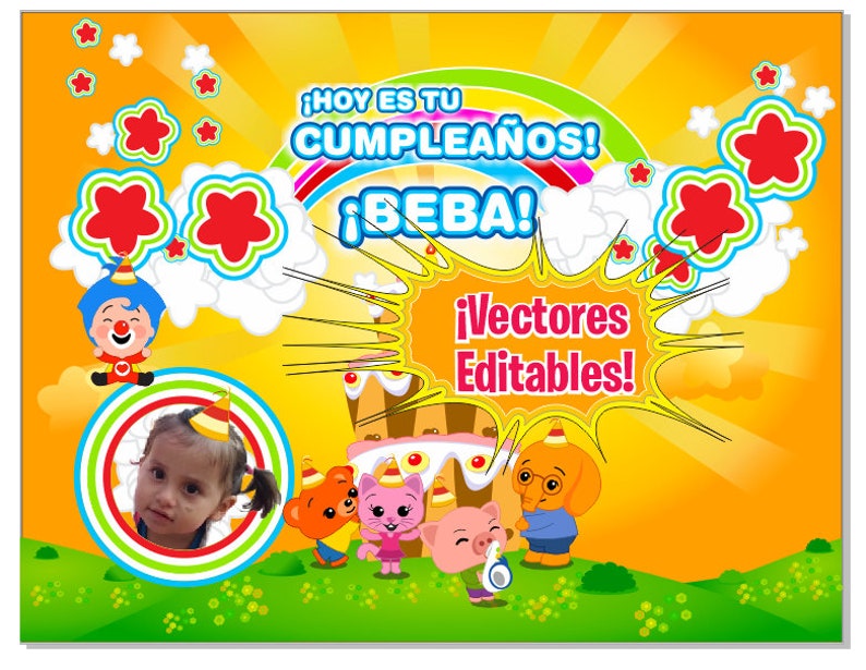 Plim Plim Vectores editables todos los personajes incluye | Etsy