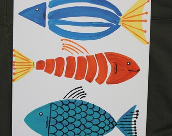 Painted fish | Etsy