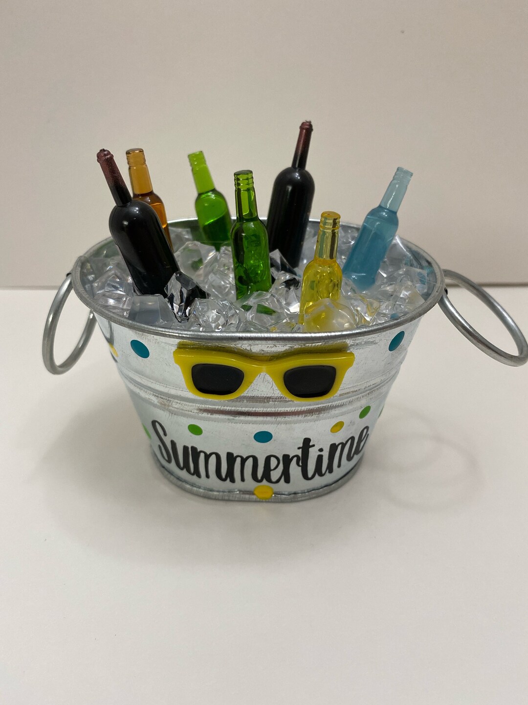 Summer Drinks in Ice Bucket Summer Decor Tiered Tray. - Etsy