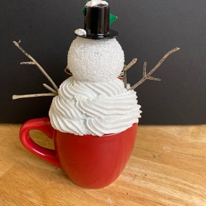 Mini mug topper includes mug tiered tray Christmas winter | Etsy