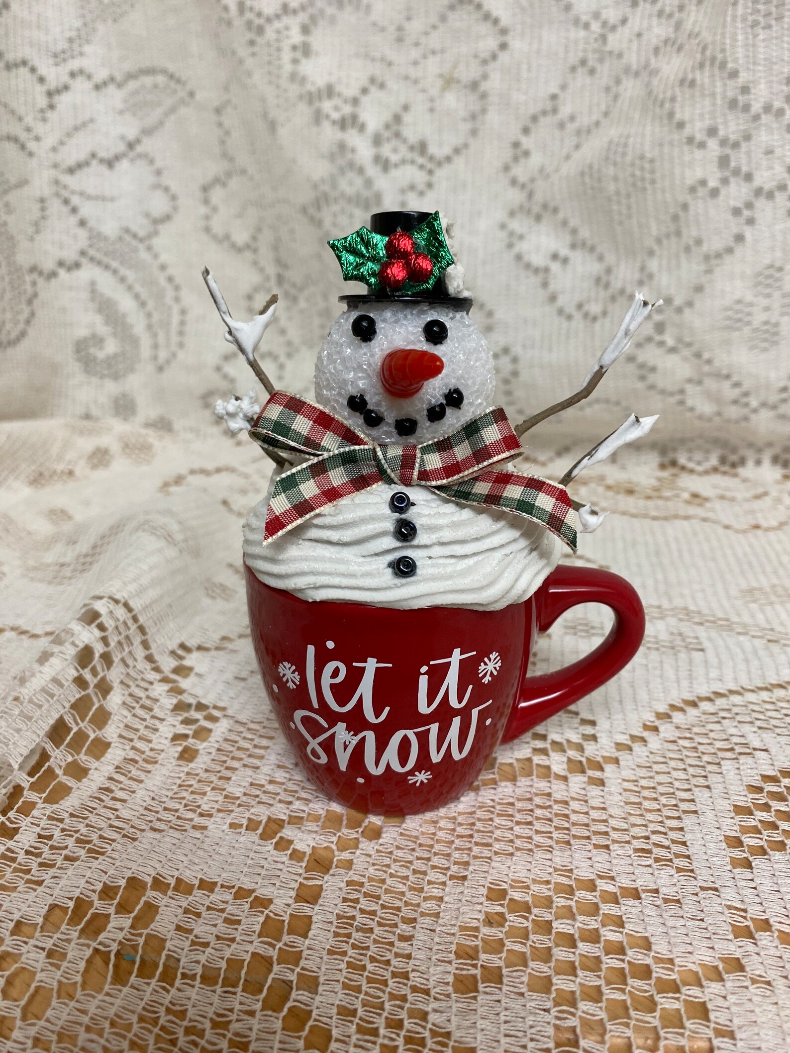 Mini Mug Topper includes Mug Tiered Tray Christmas Winter - Etsy