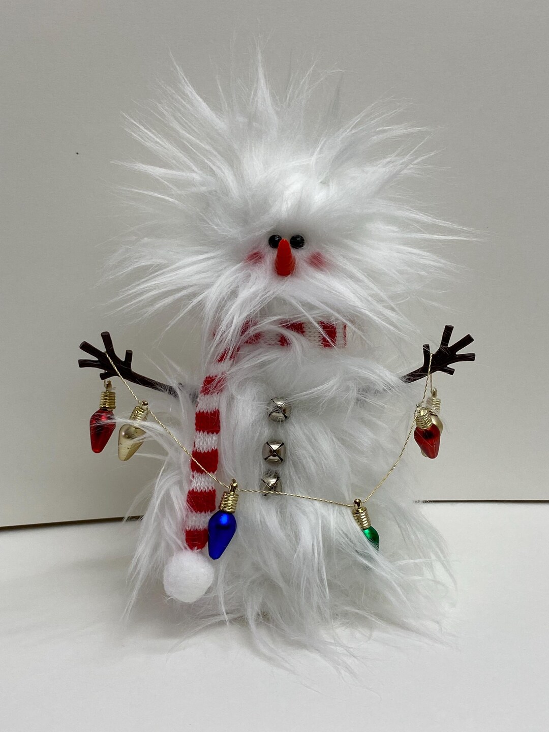 Frazzled Fluffy Ecstatic Snowman - KNIT Scarf - Etsy