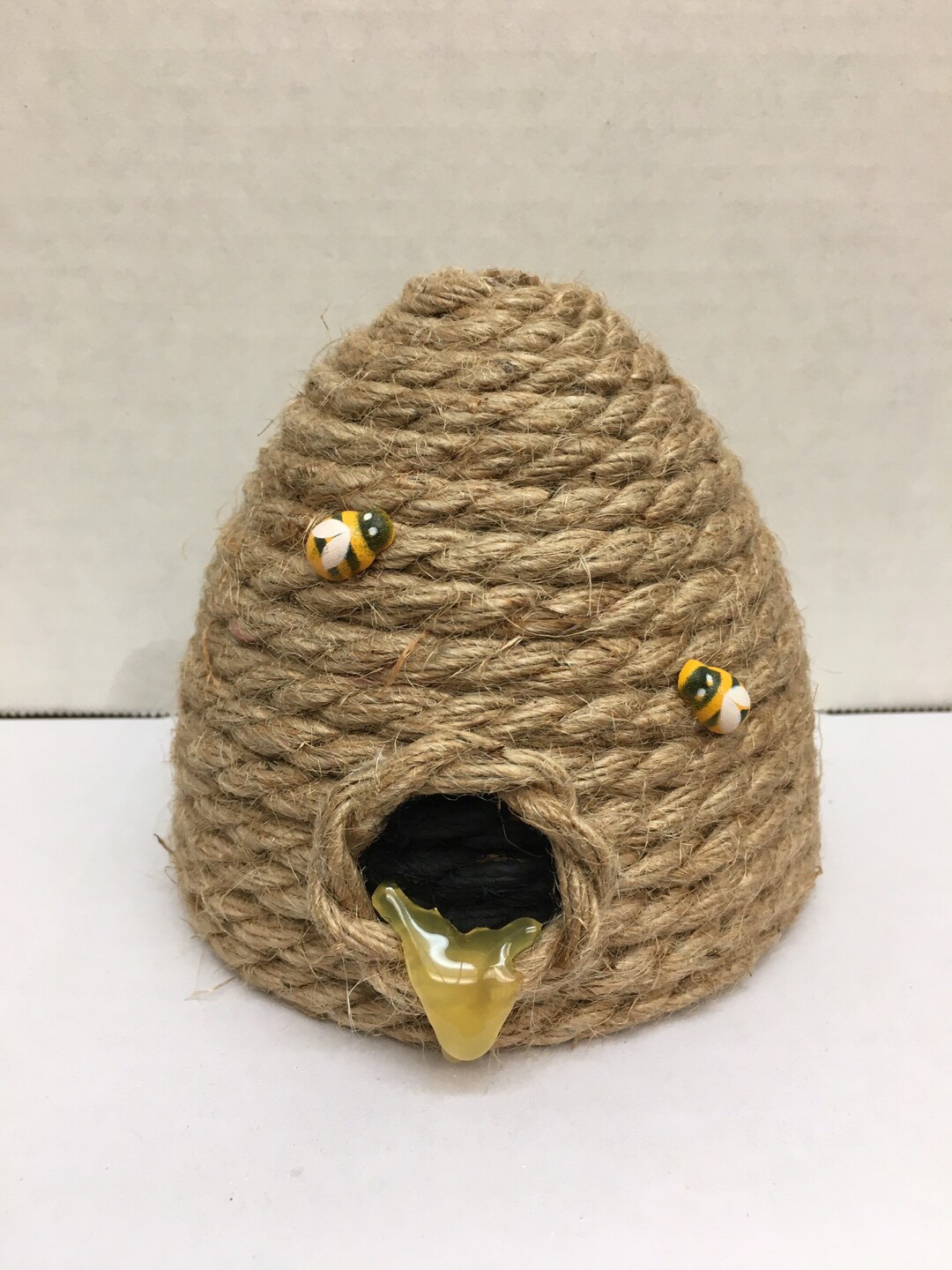 Bee Skep Beehive With Bees and Honey Tiered Tray Size Beeskep - Etsy