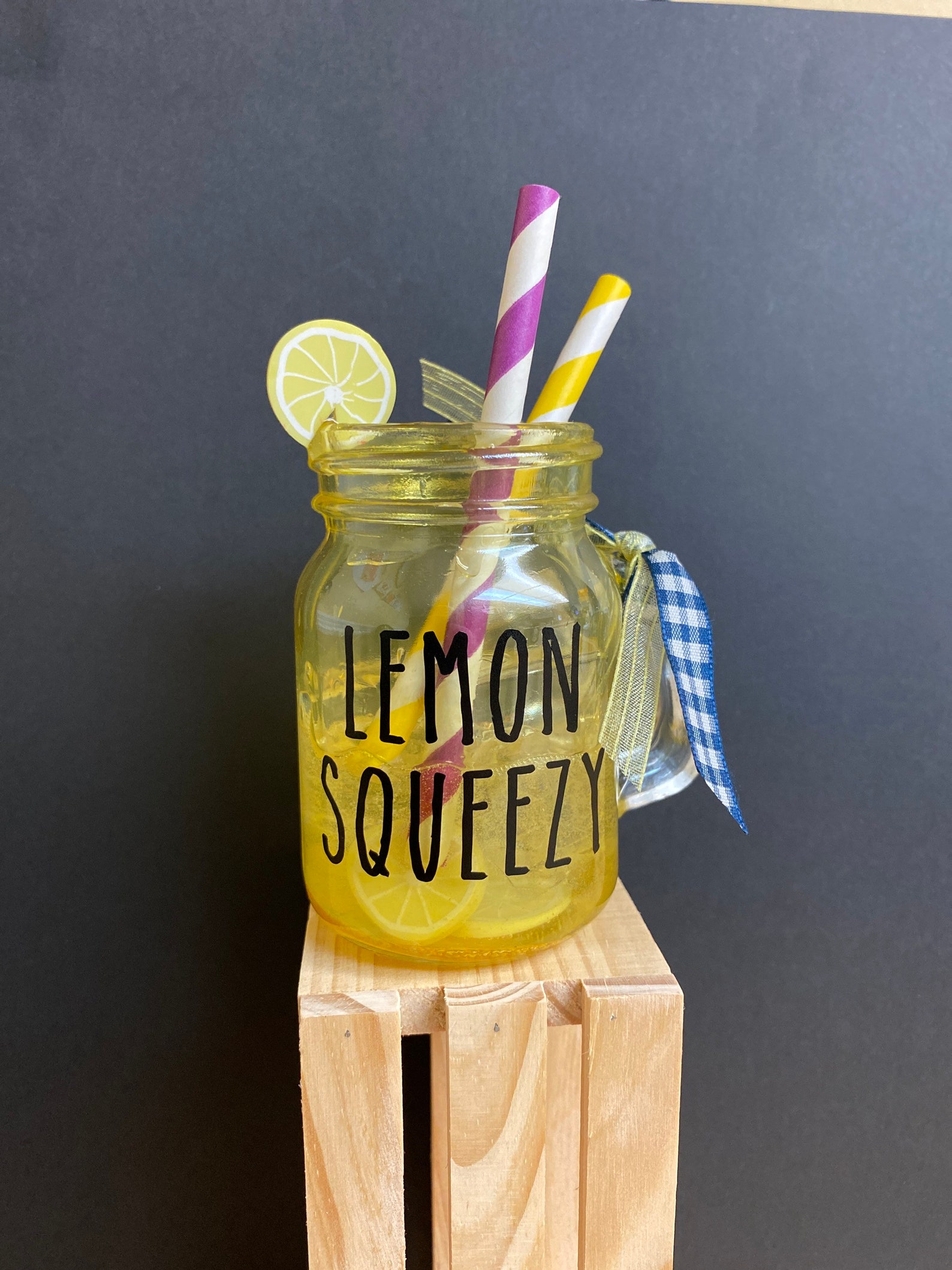 Lemon Squeeze Fake Lemonade Tiered Tray Decor Lemon Squeezy in - Etsy